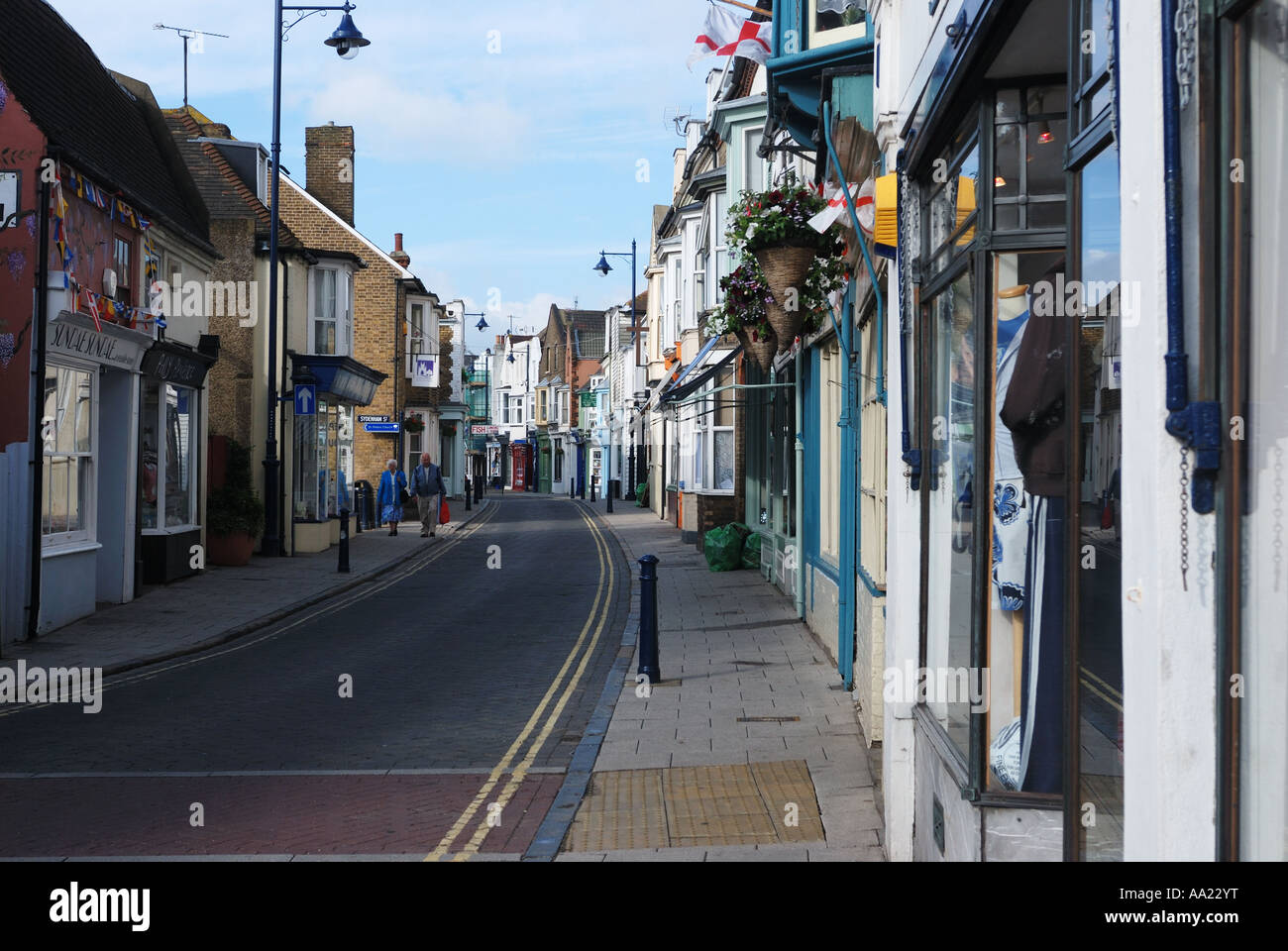 Harbour Street Whitstable kent Stock Photo - Alamy