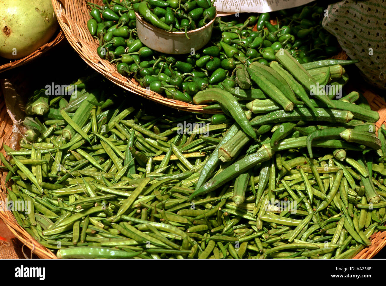 India Goa Panaji Market Stock Photo - Alamy
