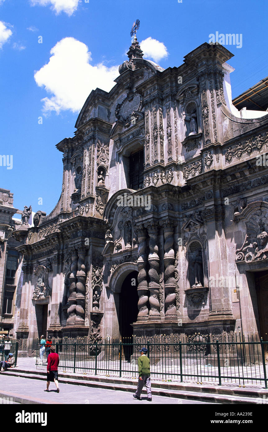 Ecuador Quito Jesus Church Stock Photo - Alamy
