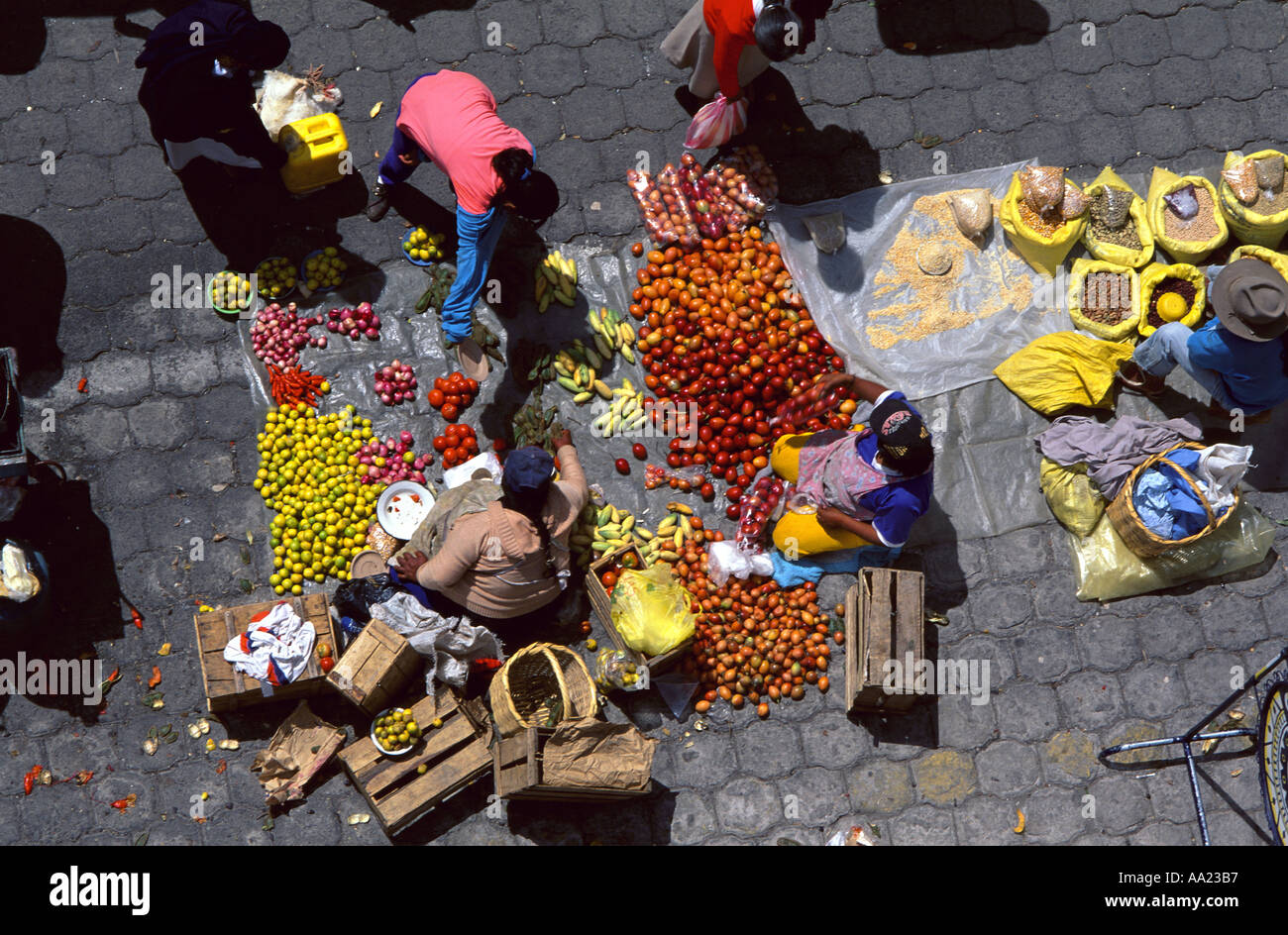 Ecuador Otavalo Market Stock Photo - Alamy