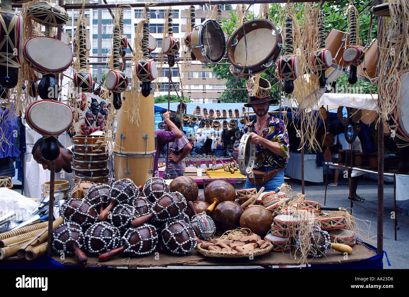 Brazil Rio Ipanema Hippy market Stock Photo - Alamy