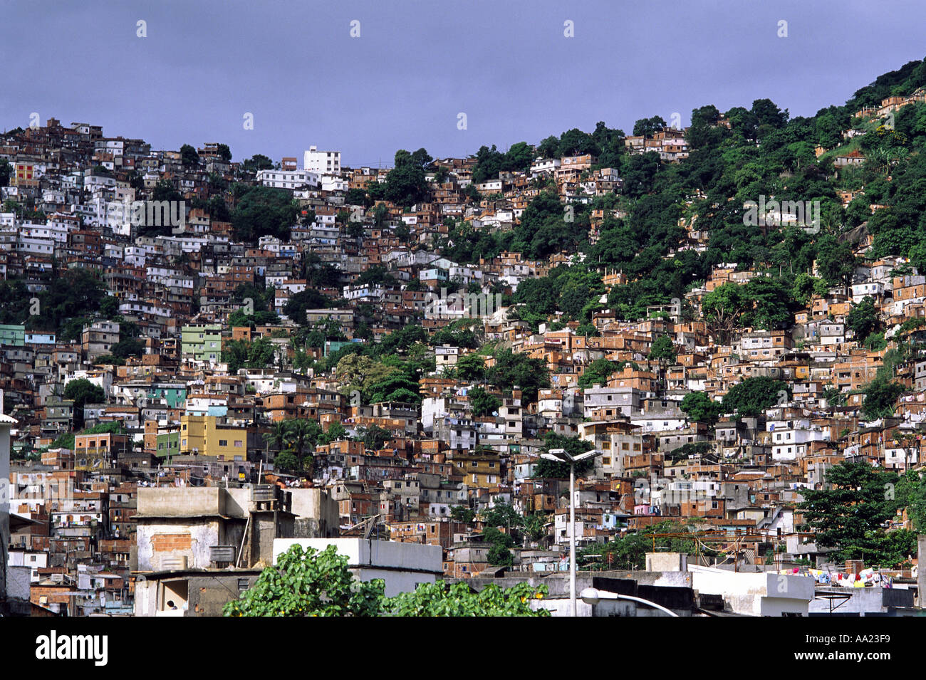 Brazil Rio Favela Stock Photo - Alamy