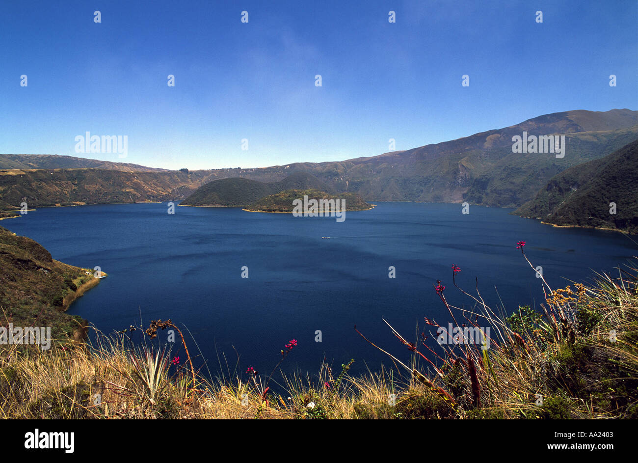 Ecuador Cuicocha Lake Stock Photo - Alamy