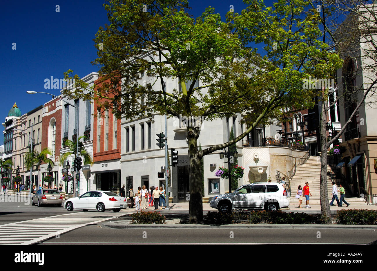 North Rodeo Drive, Beverly Hills, Los Angeles USA Stock Photo - Alamy