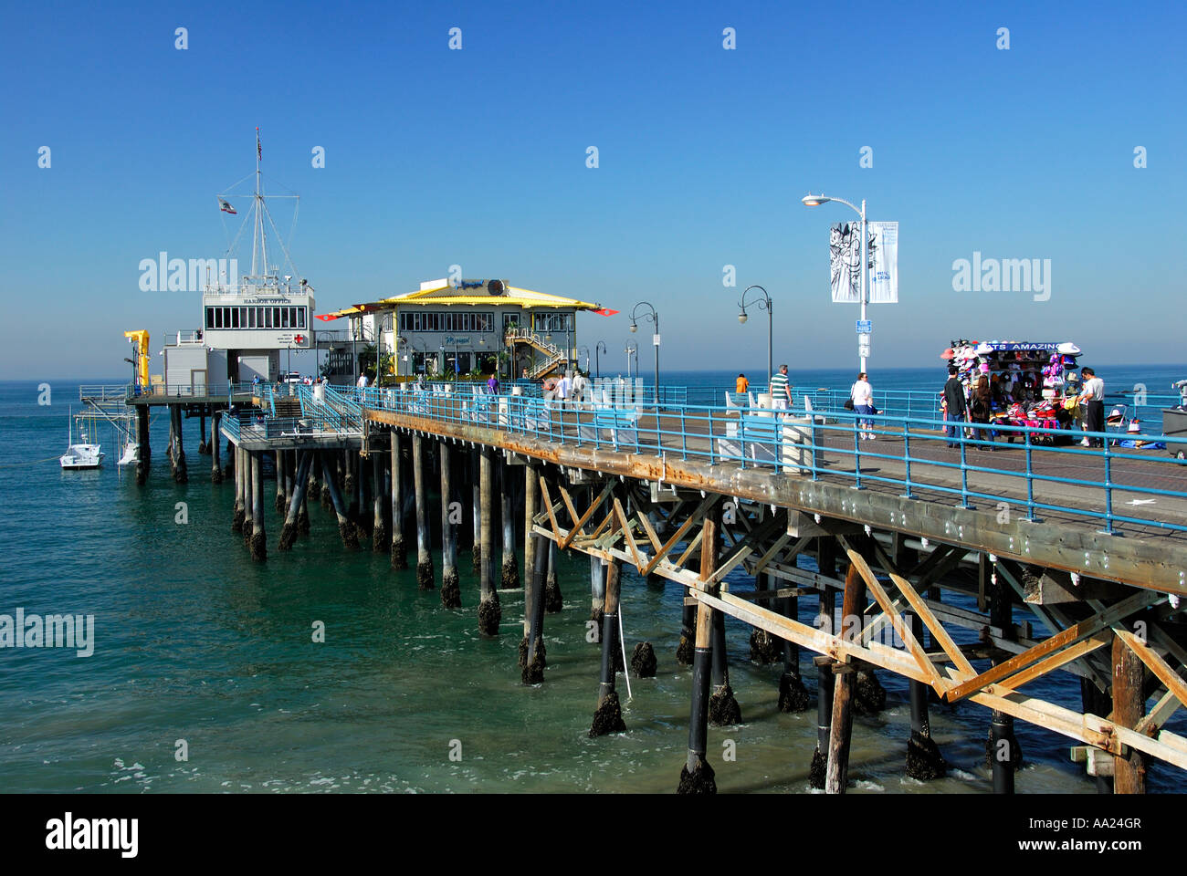 Santa monica pier surf hi-res stock photography and images - Alamy