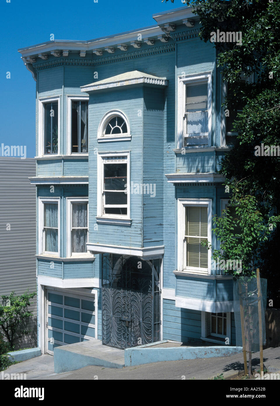 Traditional old wooden house, San Francisco, California, USA Stock ...
