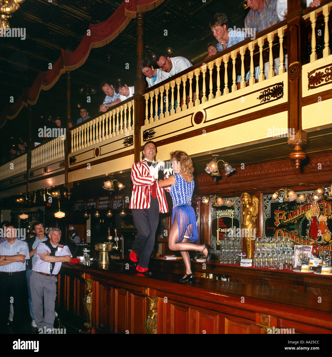 Dancers at Rosie O Grady's Good Time Emporium in 1991 (now closed Stock Photo: 665036 - Alamy