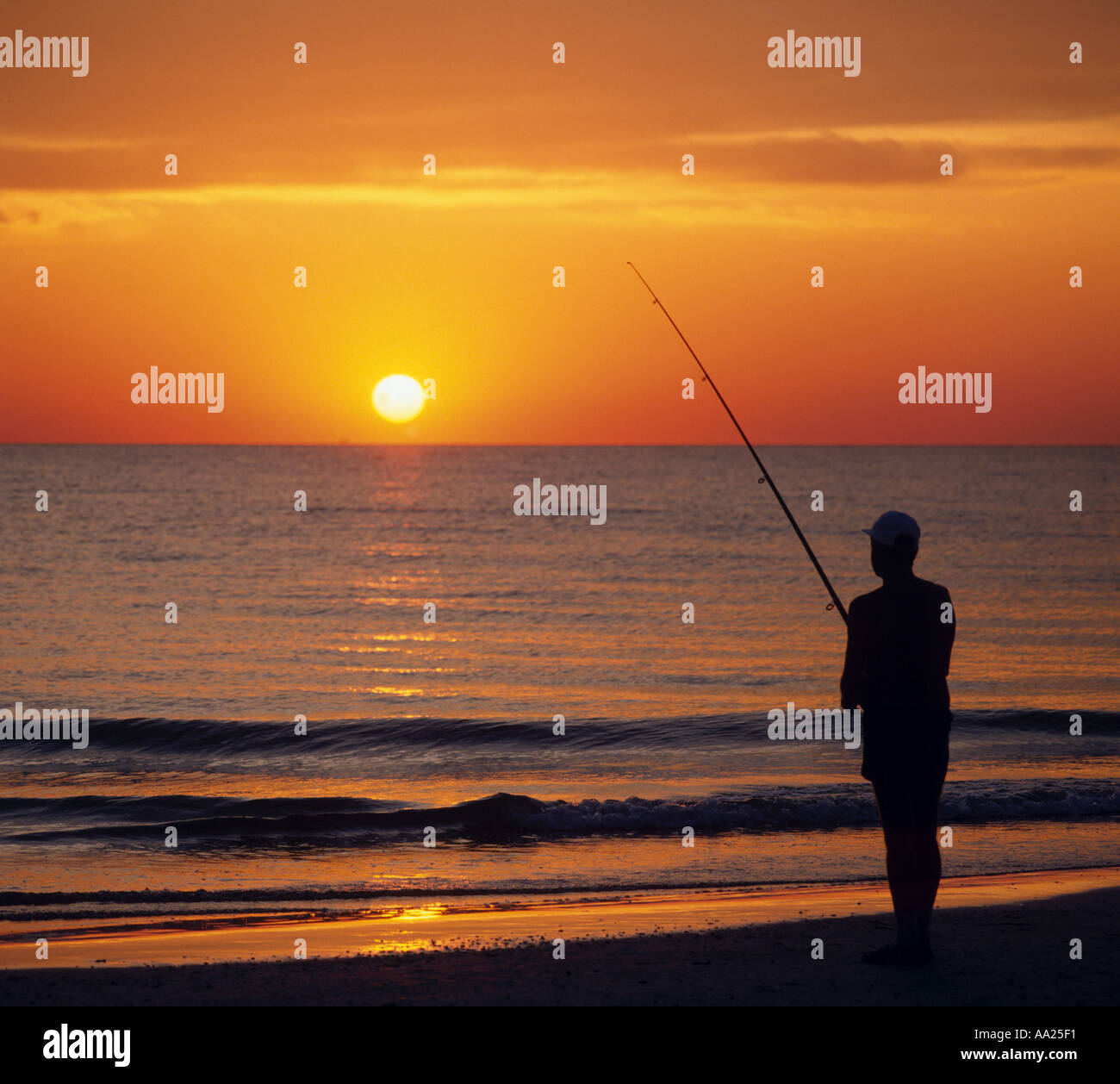 Angler sunset st pete beach hi-res stock photography and images - Alamy
