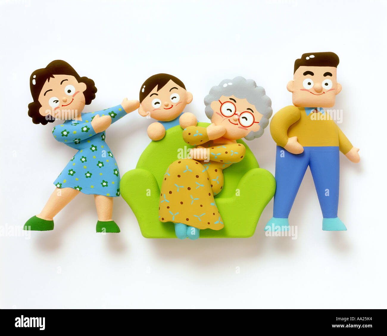 Five generations family Cut Out Stock Images & Pictures - Alamy