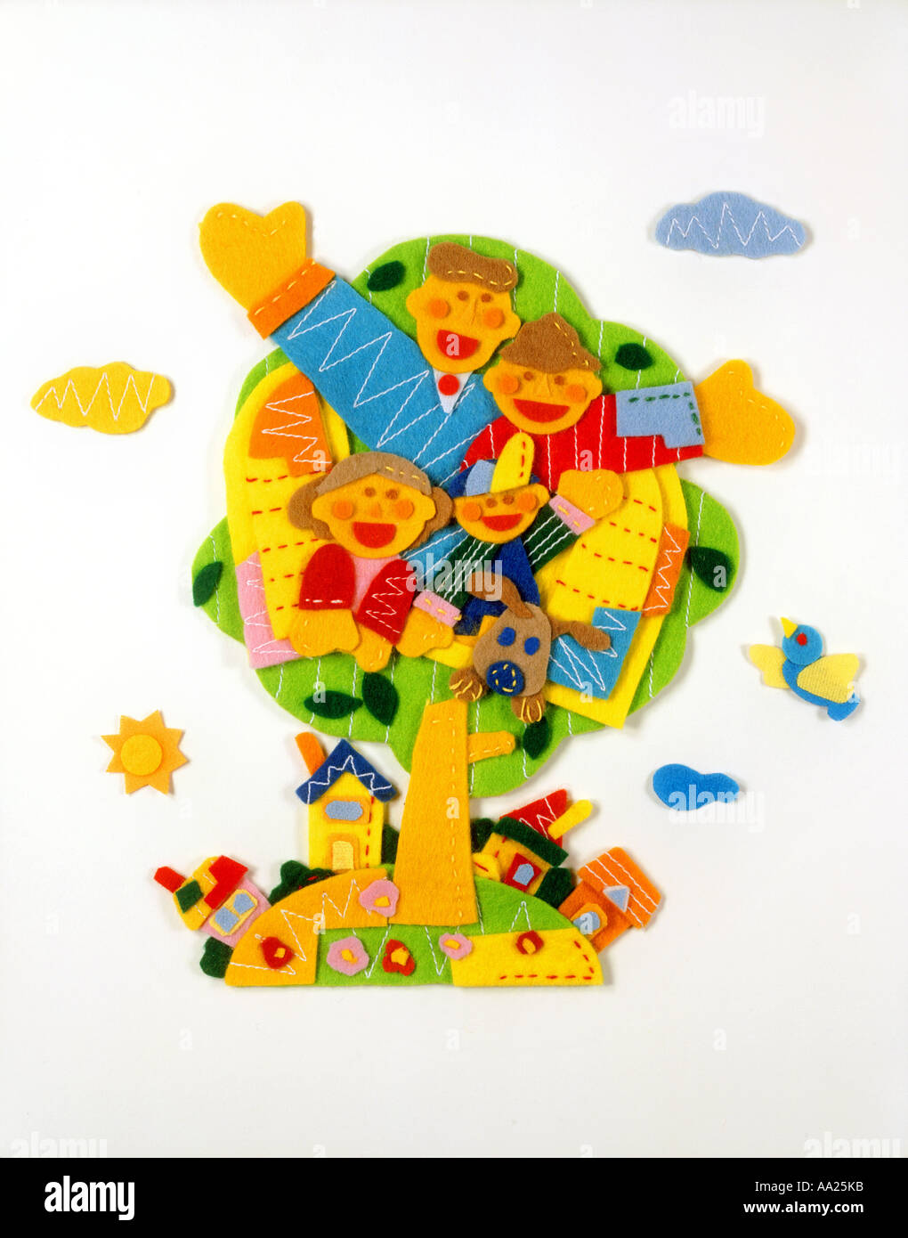 illustration applique family Stock Photo - Alamy