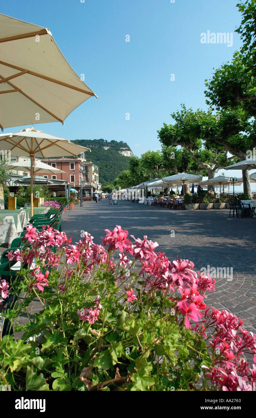Promenade along lakefront garda lake hi-res stock photography and ...