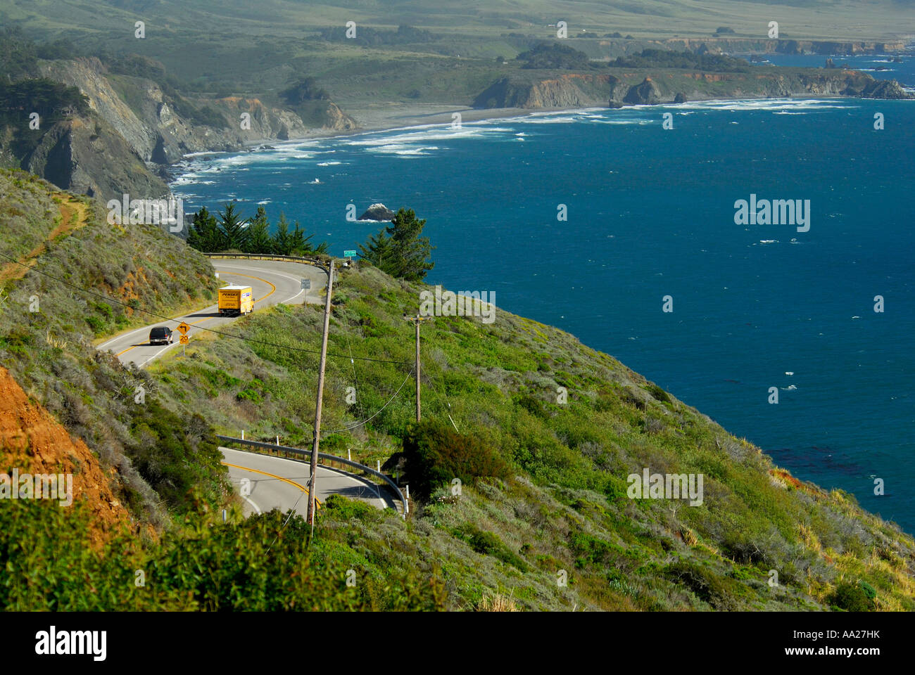 Pacific Coast Highway 1 California Stock Photo - Alamy