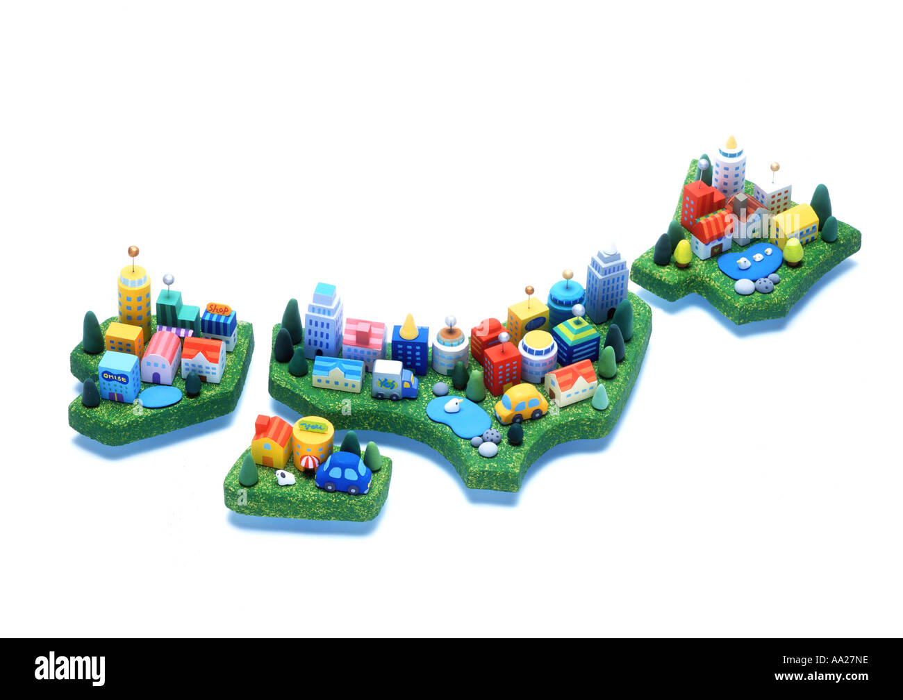 Illustration 3D Japanese map Stock Photo - Alamy