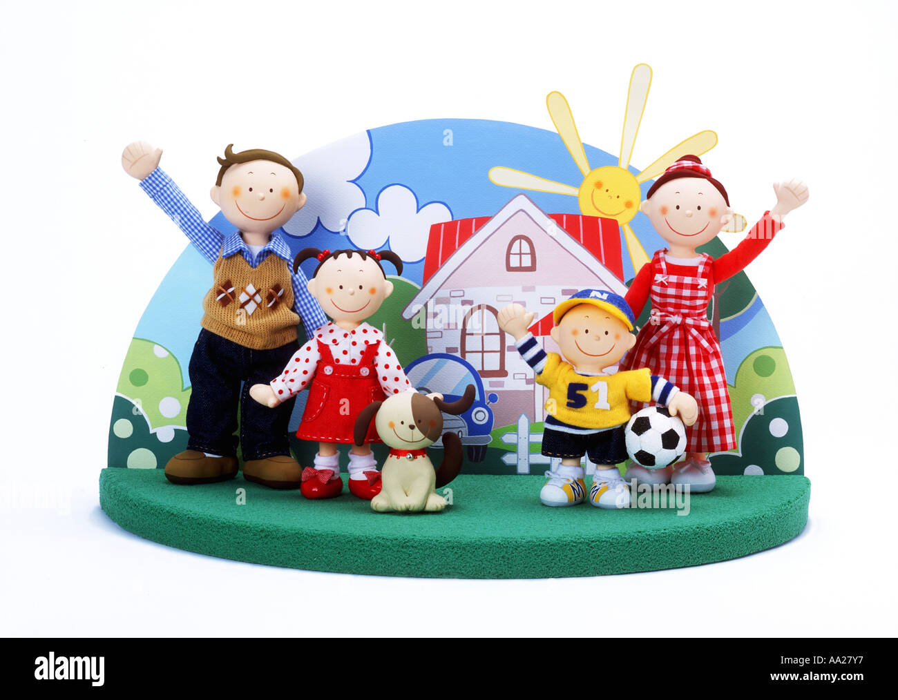 Illustration 3D Family Stock Photo - Alamy