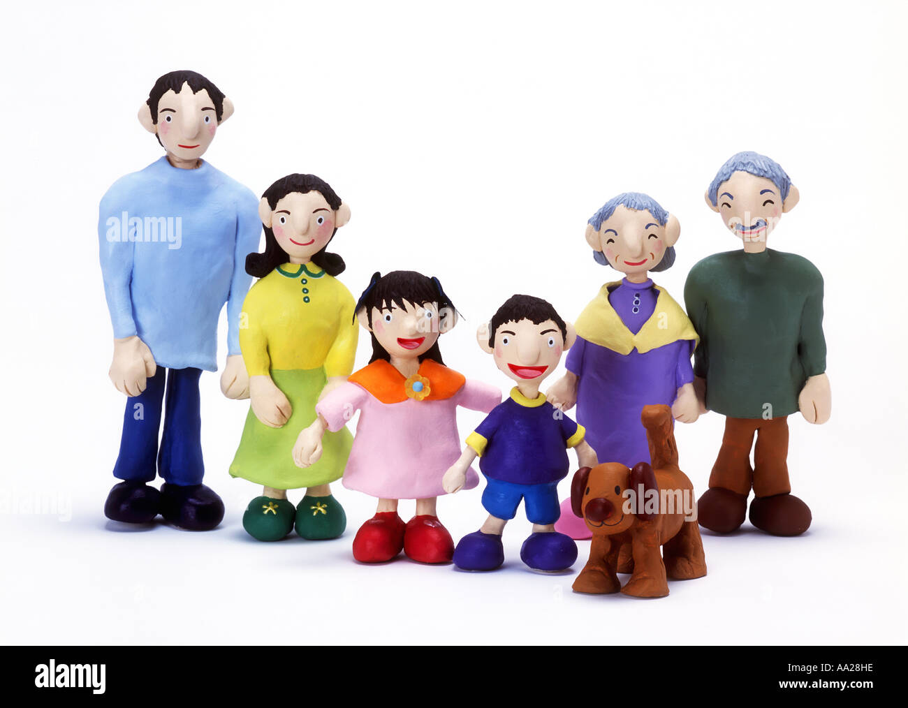 Illustration 3D Family Stock Photo - Alamy