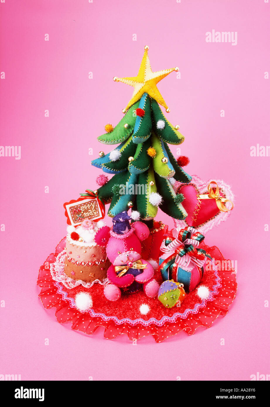 Illustration 3D Christmas tree Stock Photo - Alamy