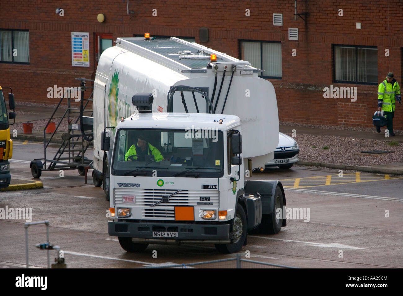 BP aviation fuel tanker Stock Photo - Alamy