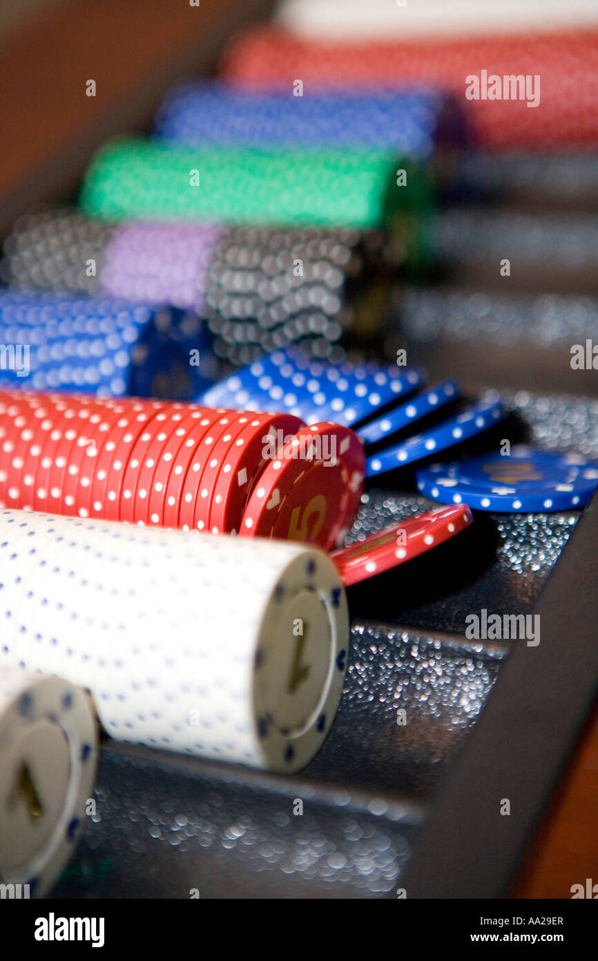 Roulette chips hi-res stock photography and images - Alamy