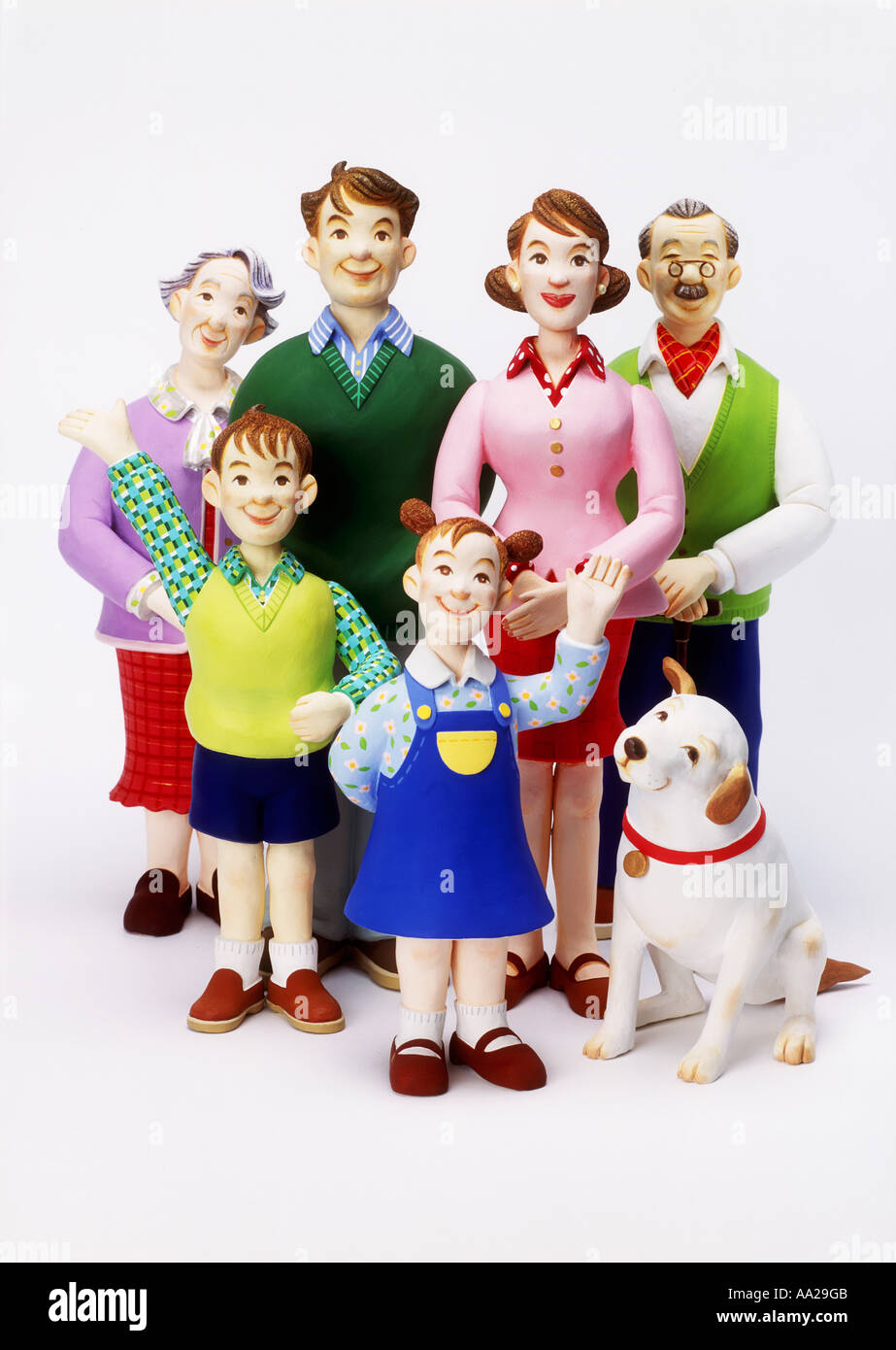 Illustration 3D Family Stock Photo - Alamy