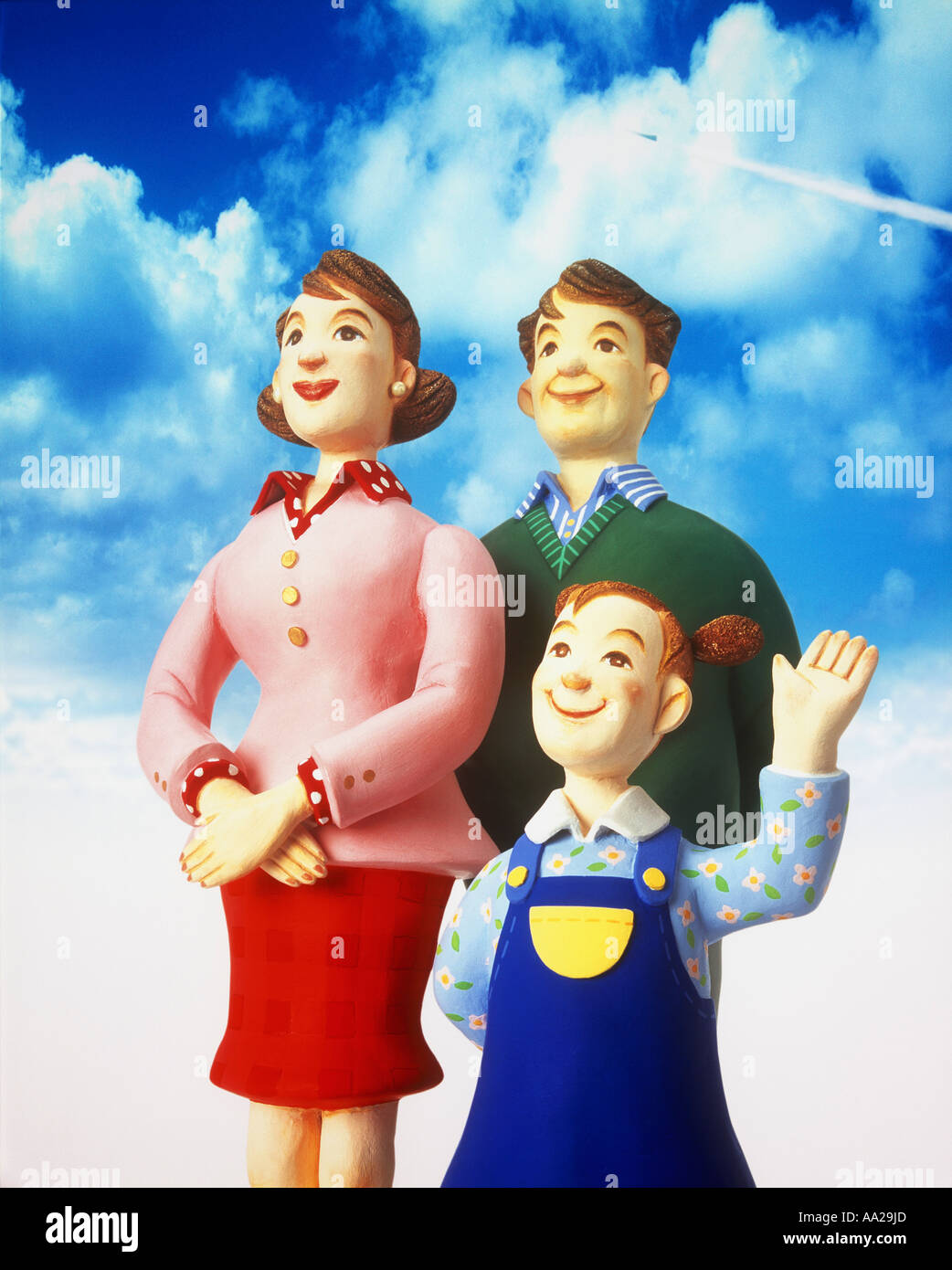 Illustration 3D Family Stock Photo - Alamy