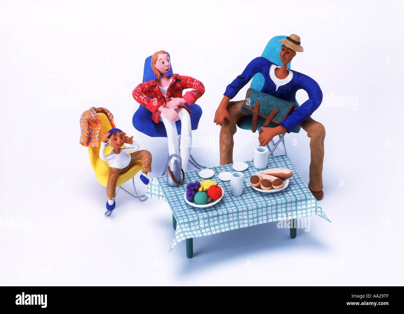 Illustration 3D Family Stock Photo - Alamy