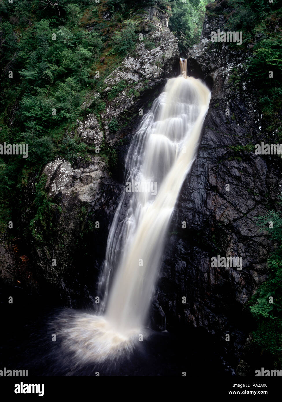 waterfall at foyers loch ness scotland Stock Photo - Alamy