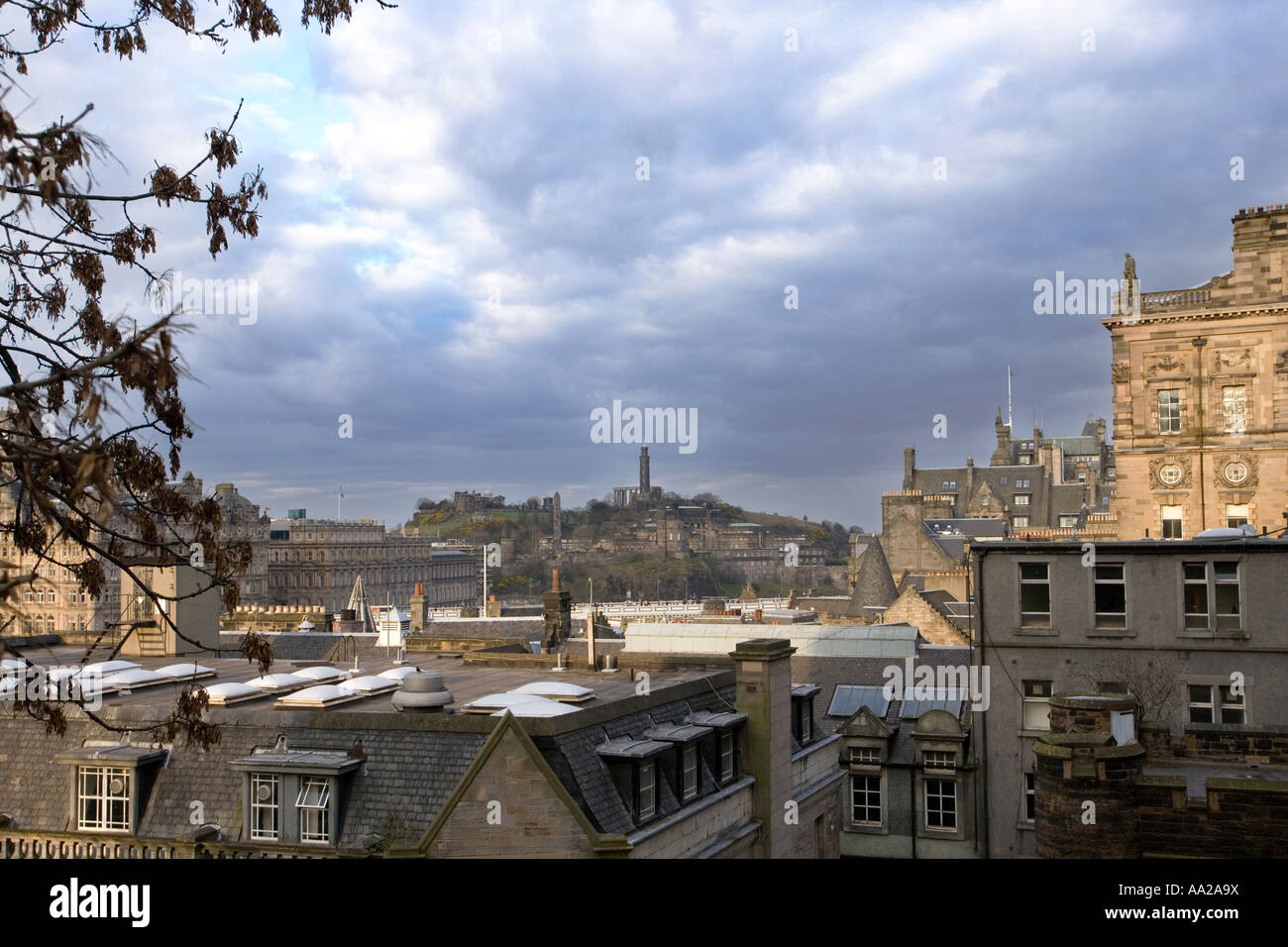 Edinburgh city centre Stock Photo - Alamy