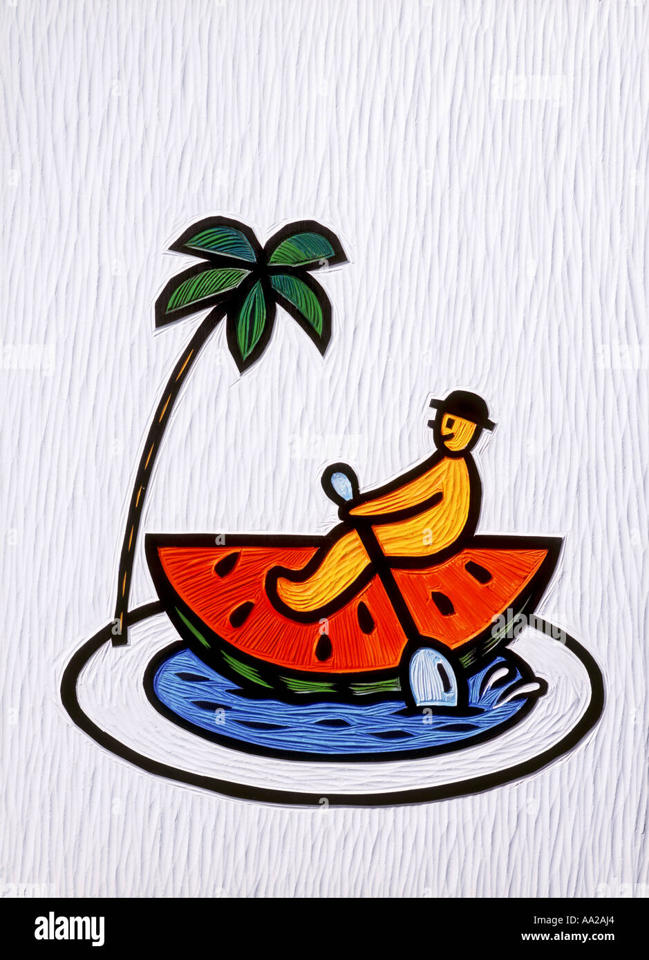 Illustration 3D Relief Stock Photo - Alamy