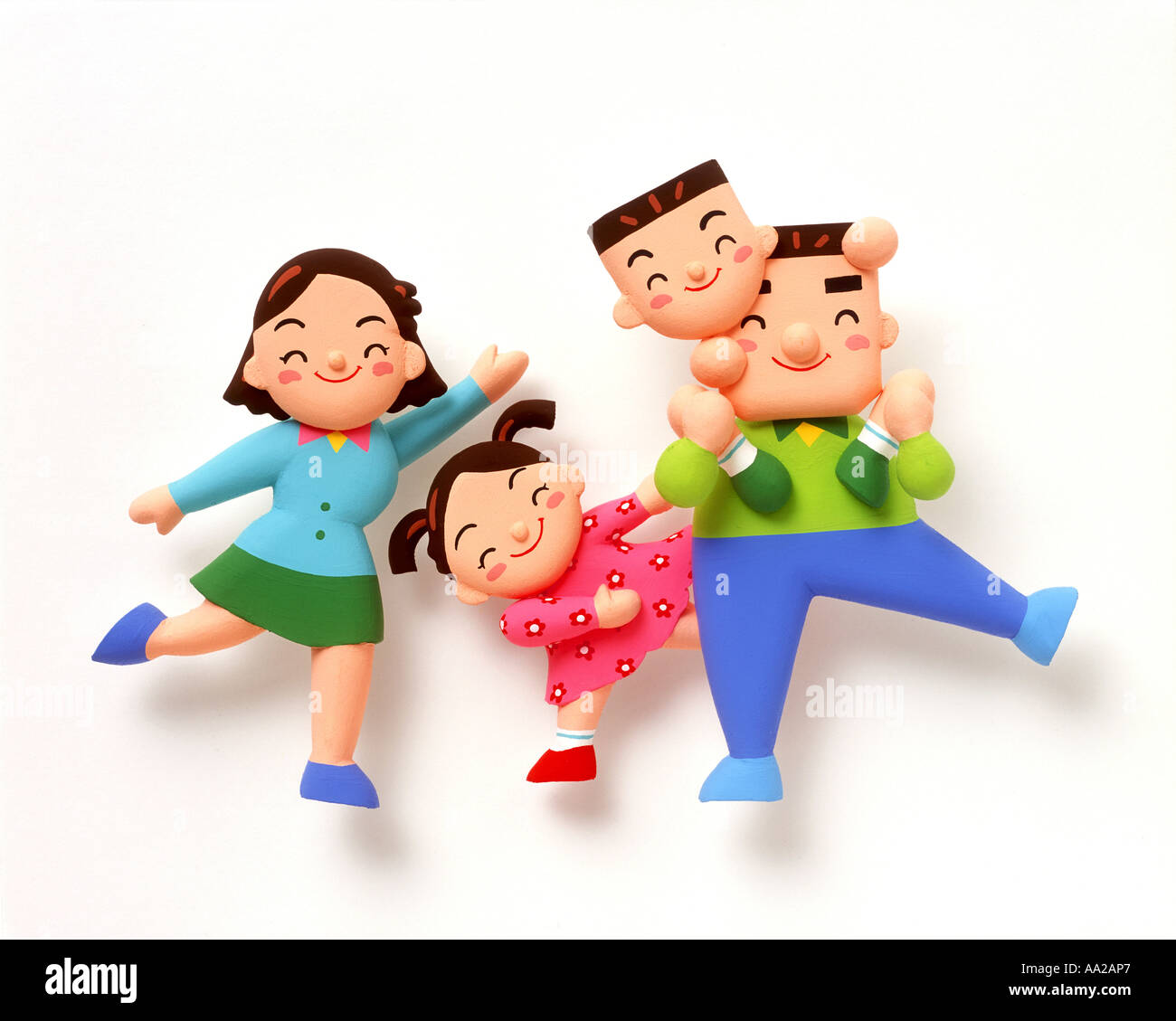 Illustration 3D Family Stock Photo - Alamy