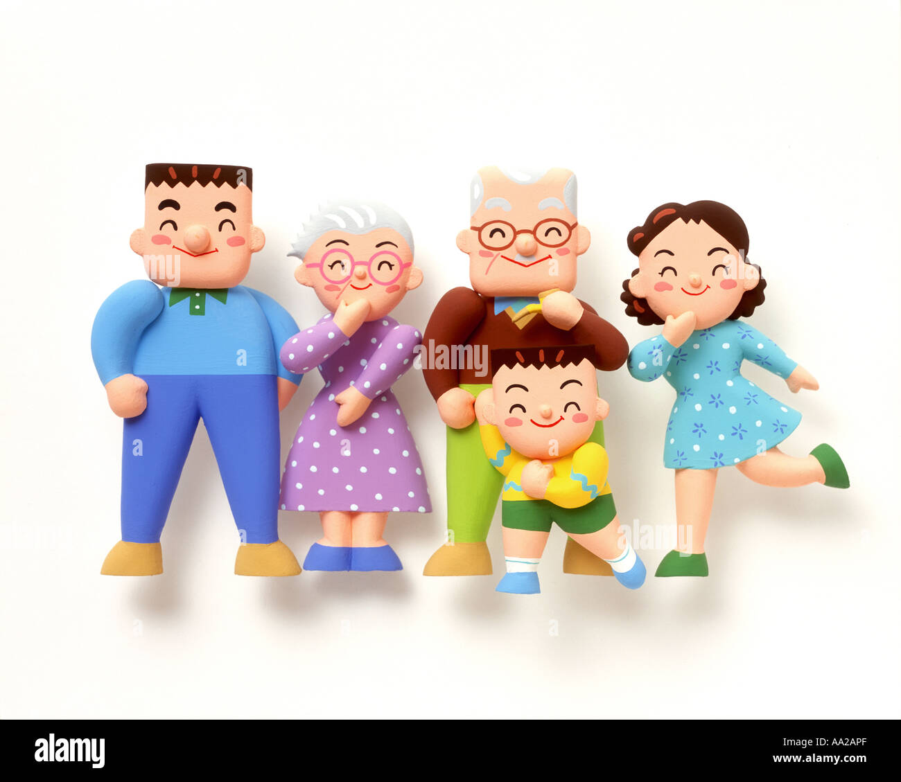 Five generations family Cut Out Stock Images & Pictures - Alamy
