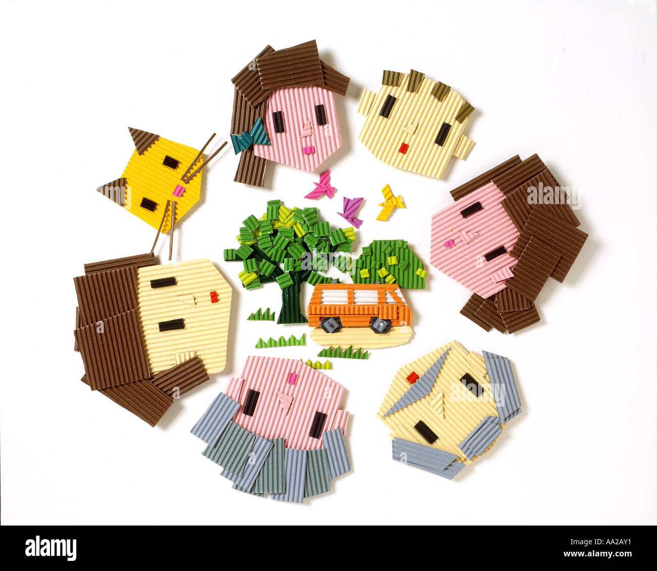 Illustration 3D Family Stock Photo - Alamy
