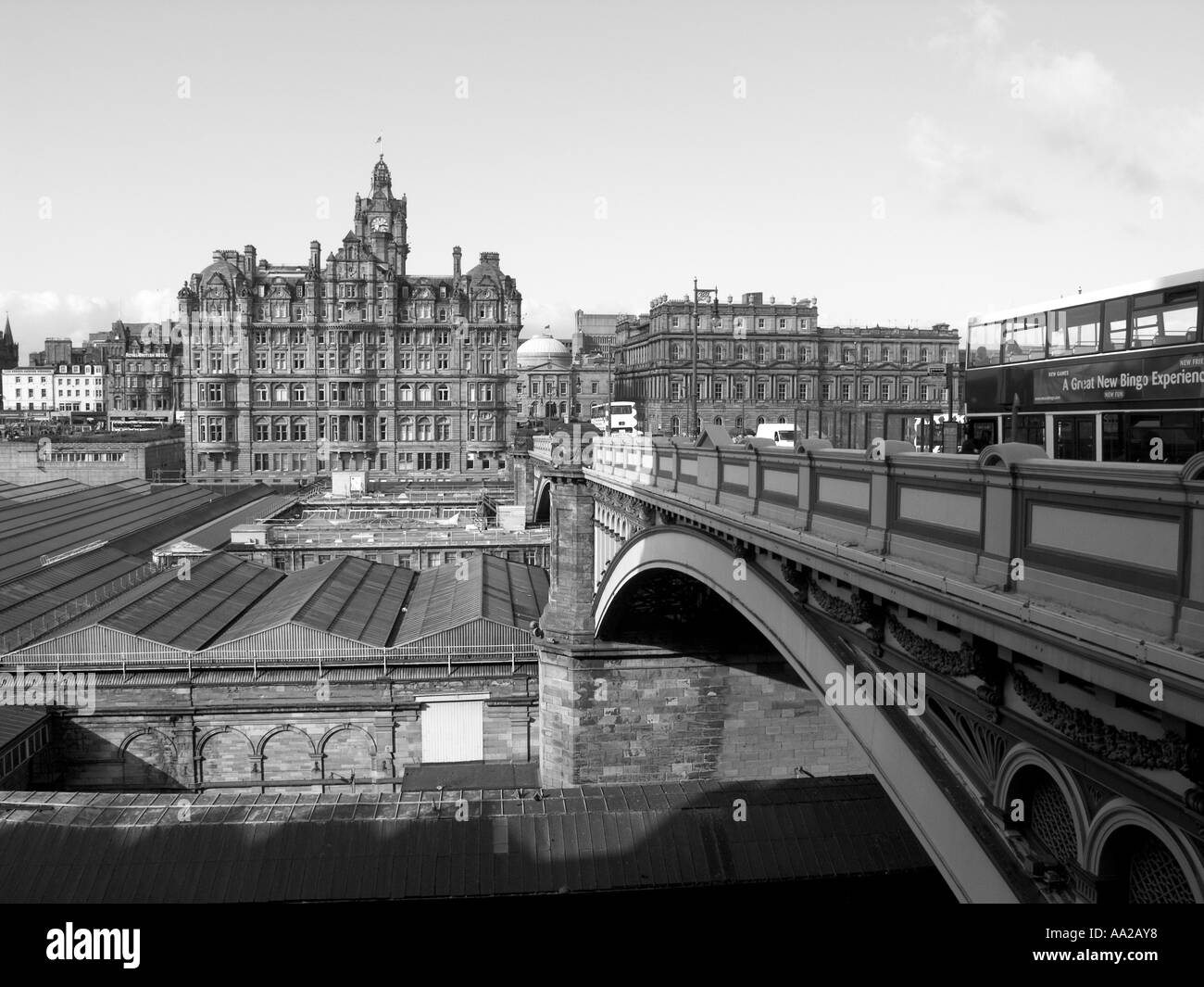The Bridges towards Princess St.Edinburgh Scotland Stock Photo - Alamy