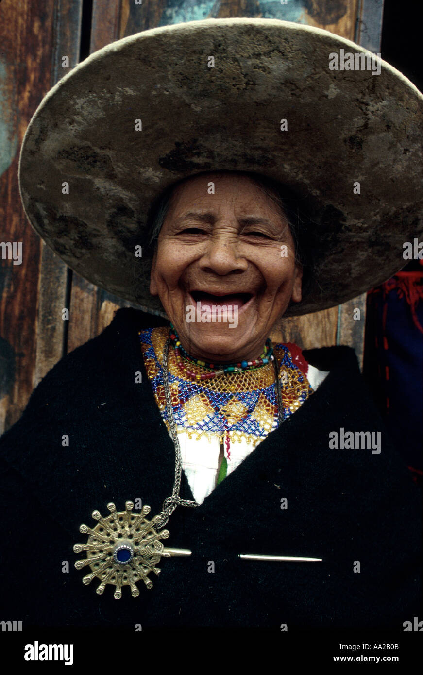 ECUADOR Saraguro Indian woman Loja Province Stock Photo - Alamy
