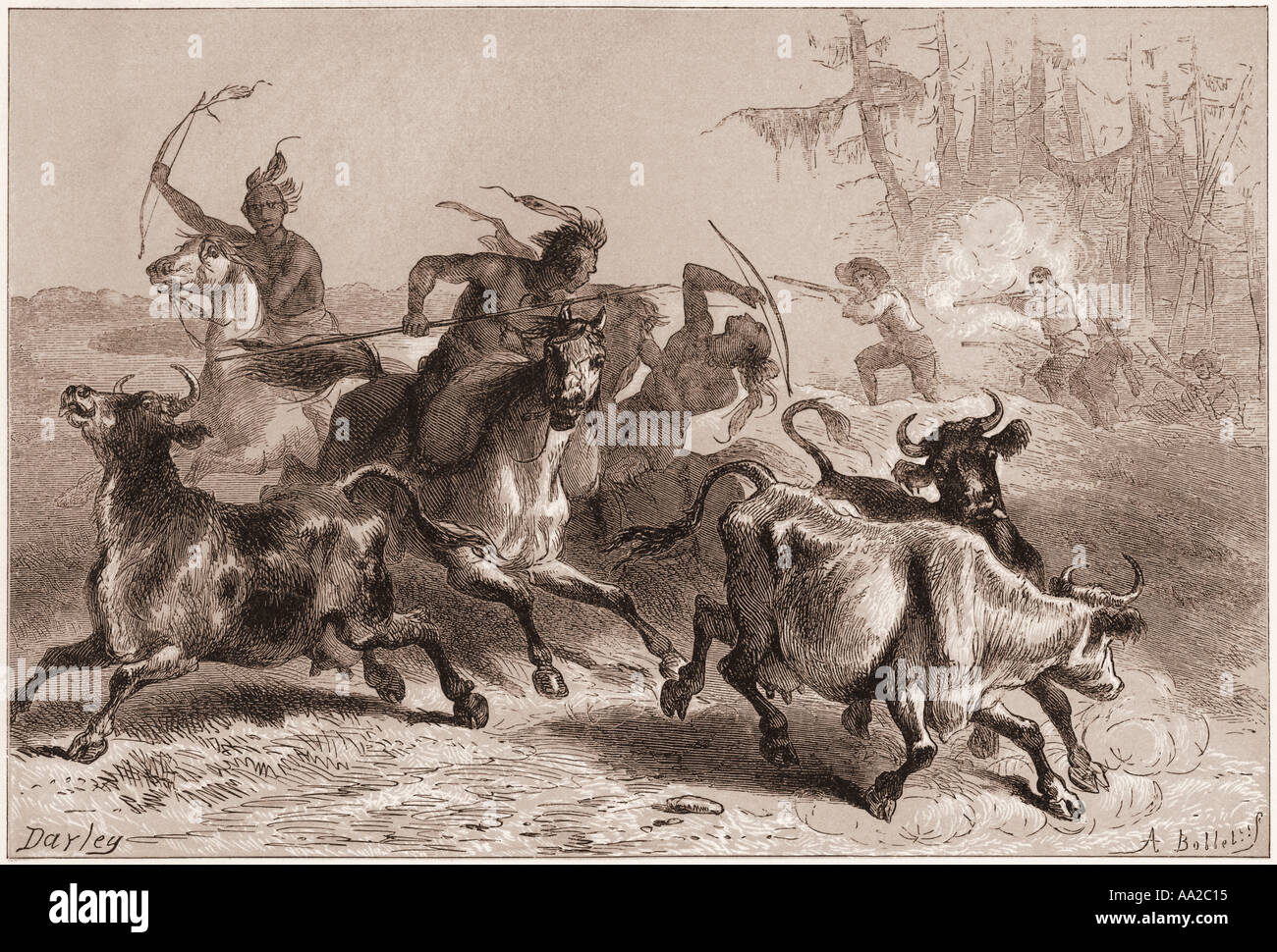 Indians attack hi-res stock photography and images - Alamy