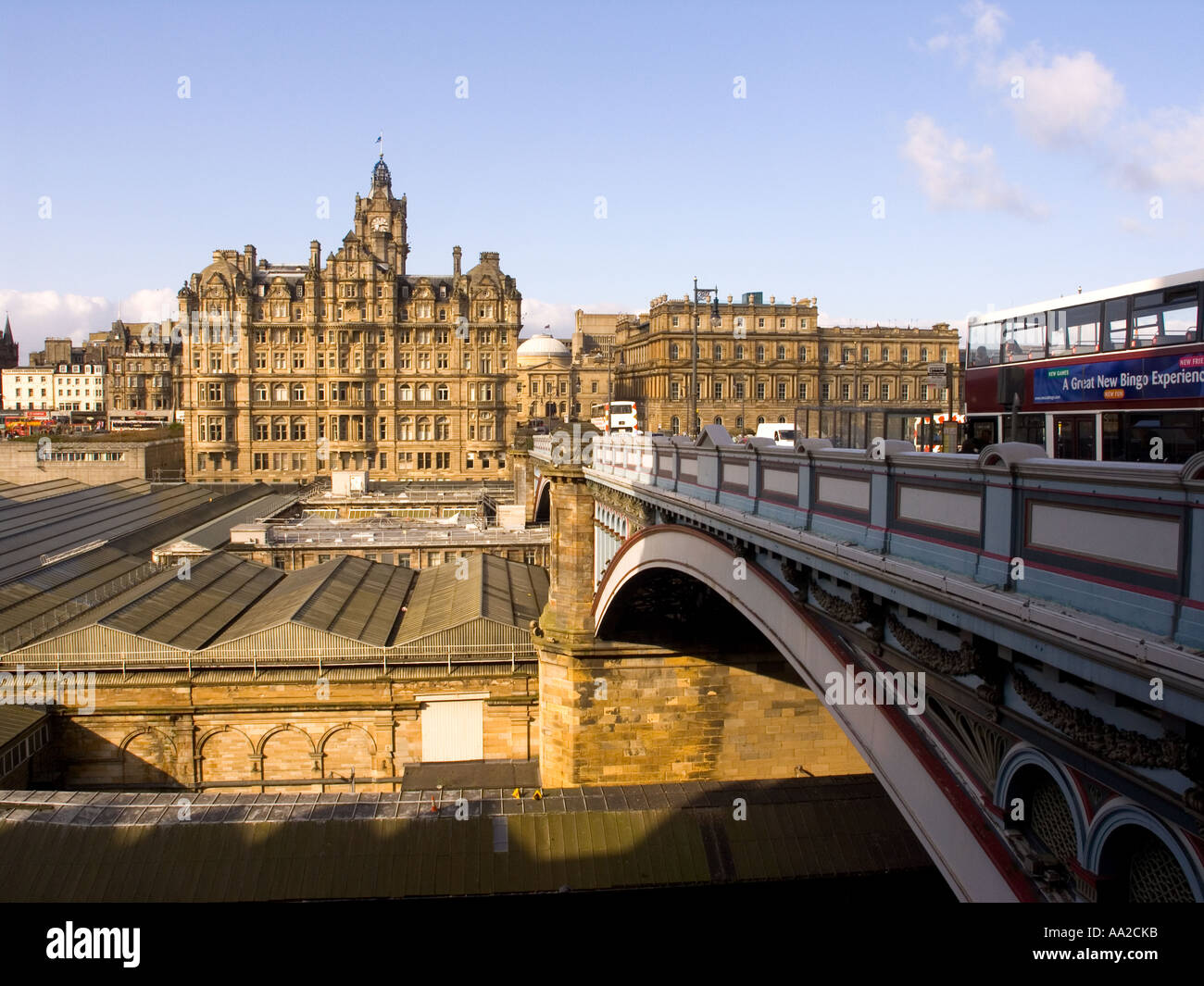 The Bridges towards Princess St.Edinburgh Scotland Stock Photo - Alamy