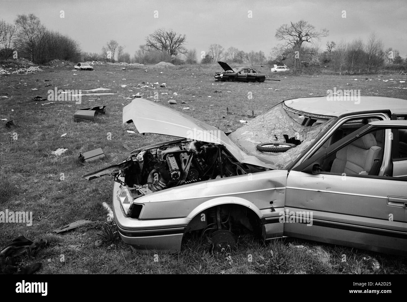 One picture form a series study of the UK car dumping epidemic by David ...