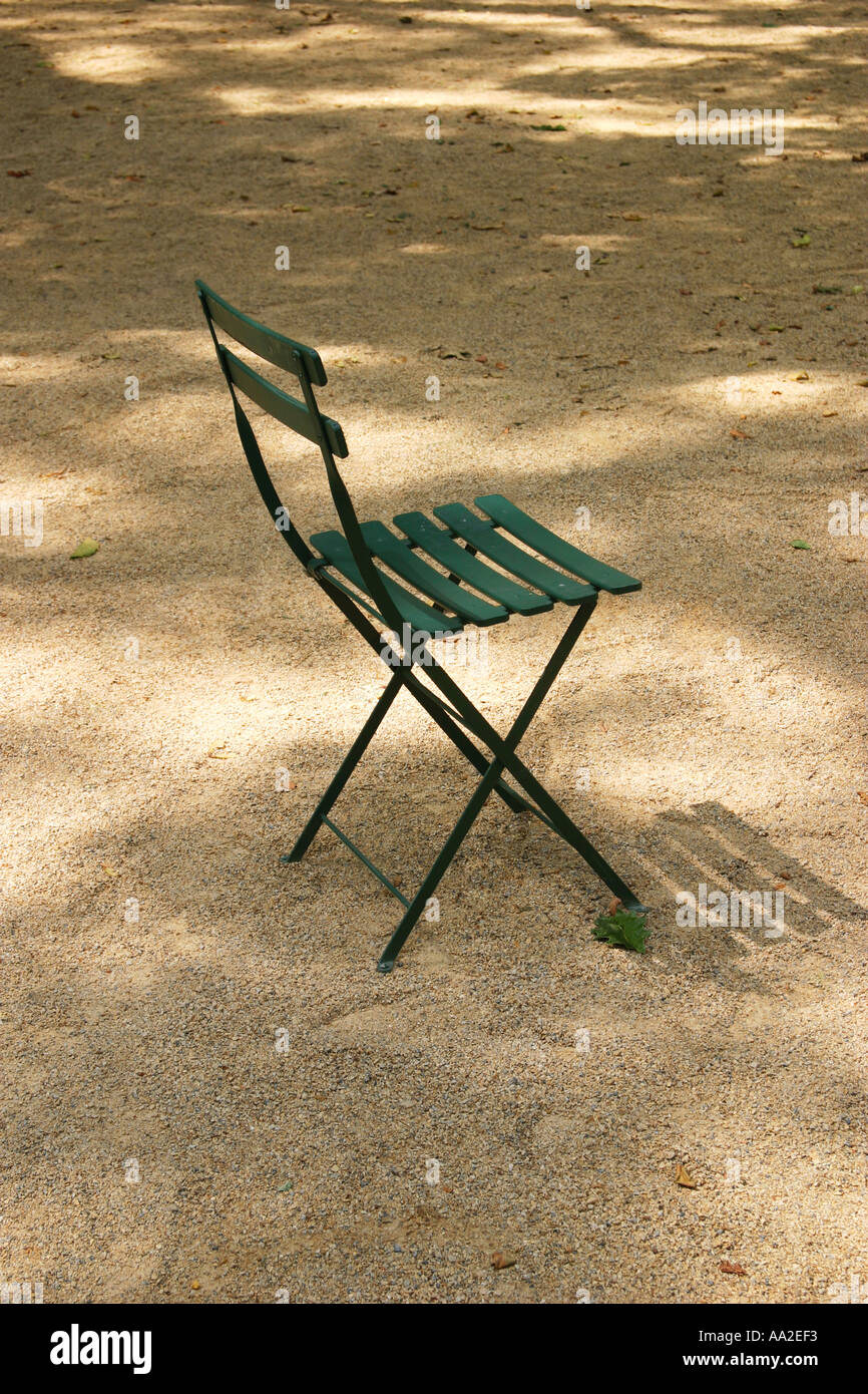 Single chair with shadows and highlights Stock Photo - Alamy