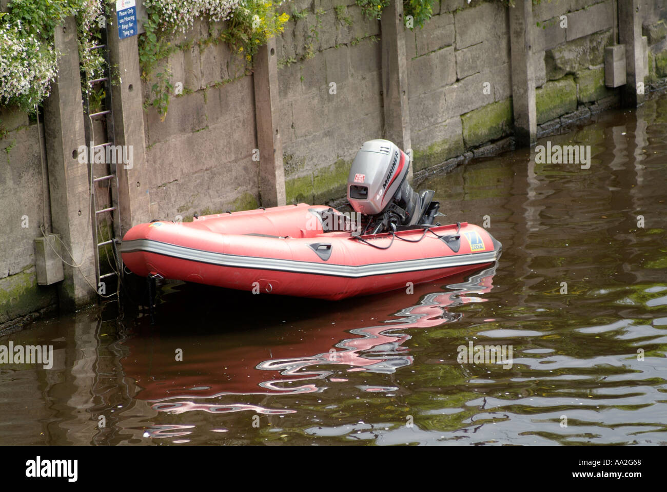 rubber digny boat inflatable outboard motor float river water rescue ...