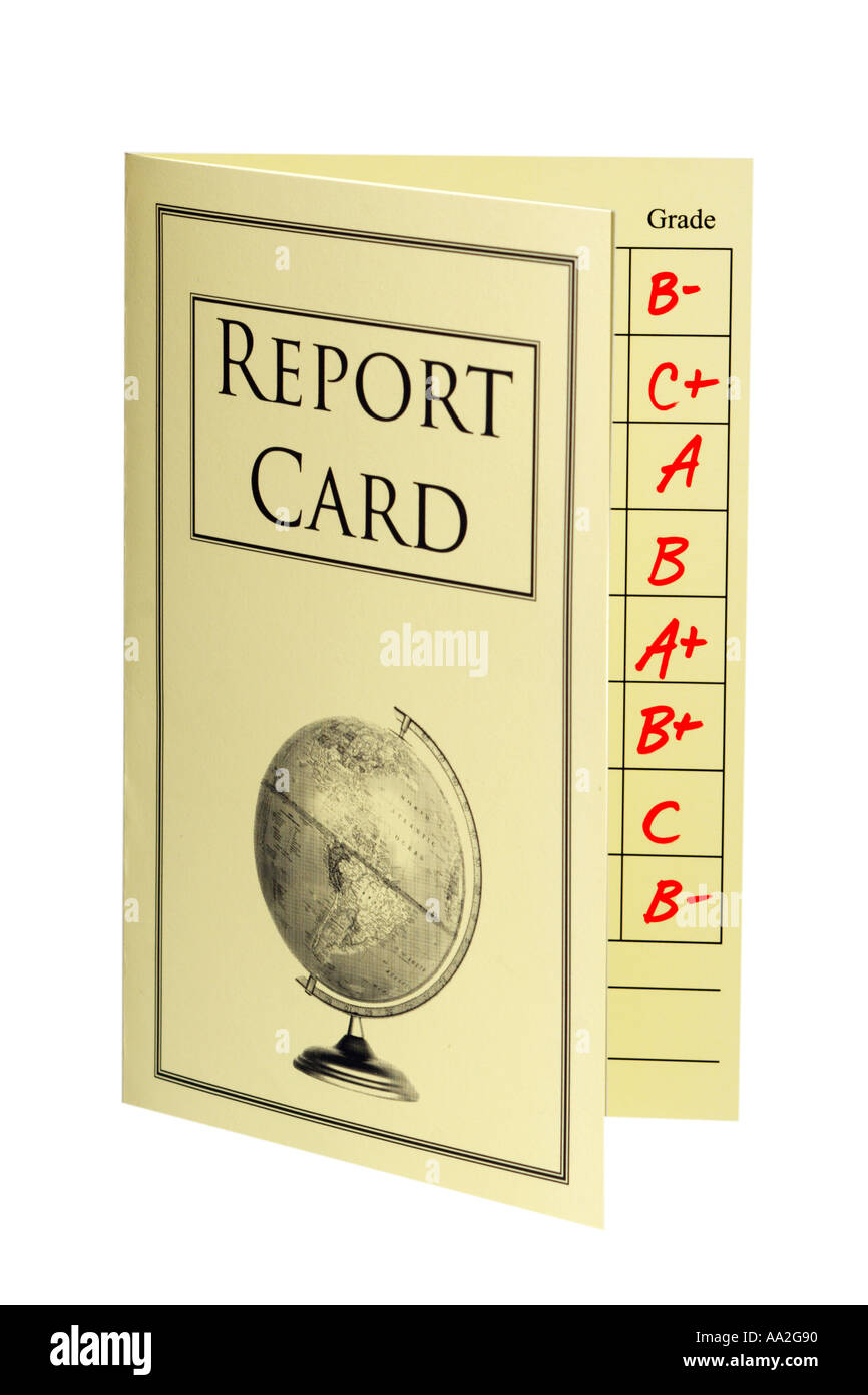 School report card hi-res stock photography and images - Alamy