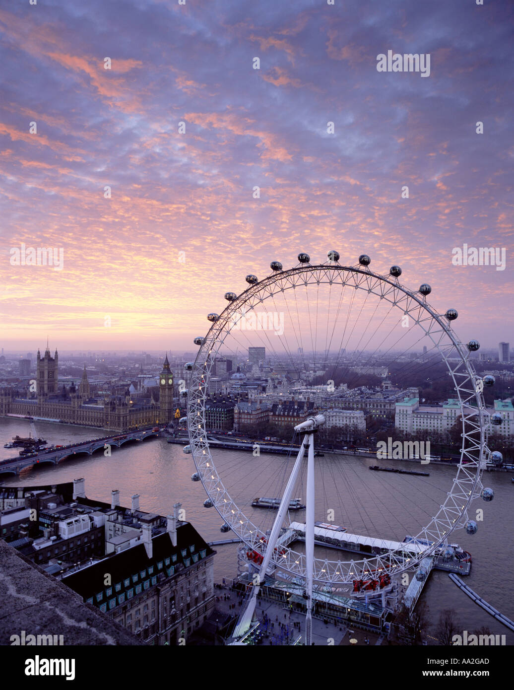 London eye view hi-res stock photography and images - Alamy