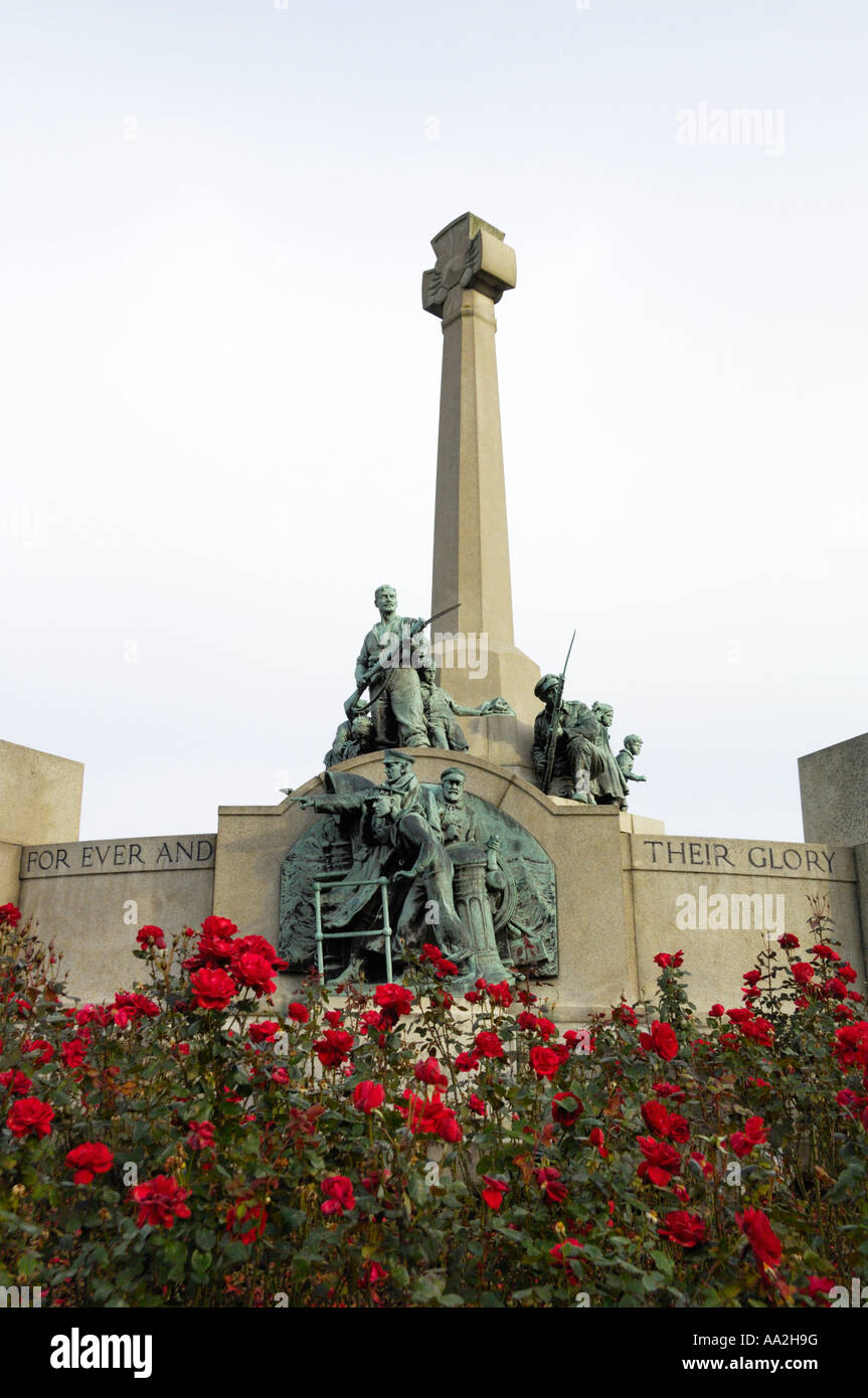 1914 1918 World War I memorial Port Sunlight near Liverpool England ...