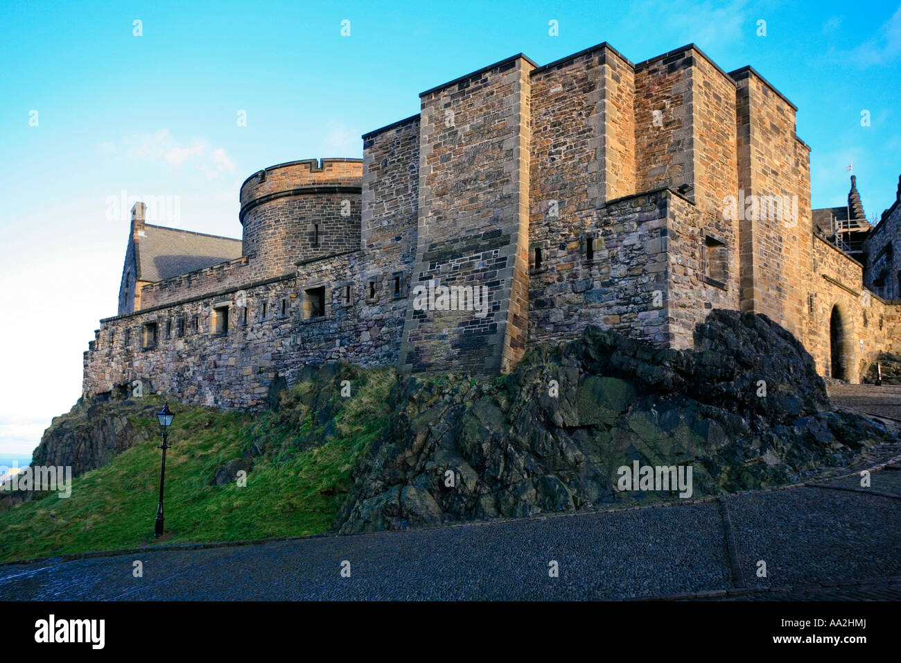 View of St Margaret's Chapel looking up from the National War Museum ...