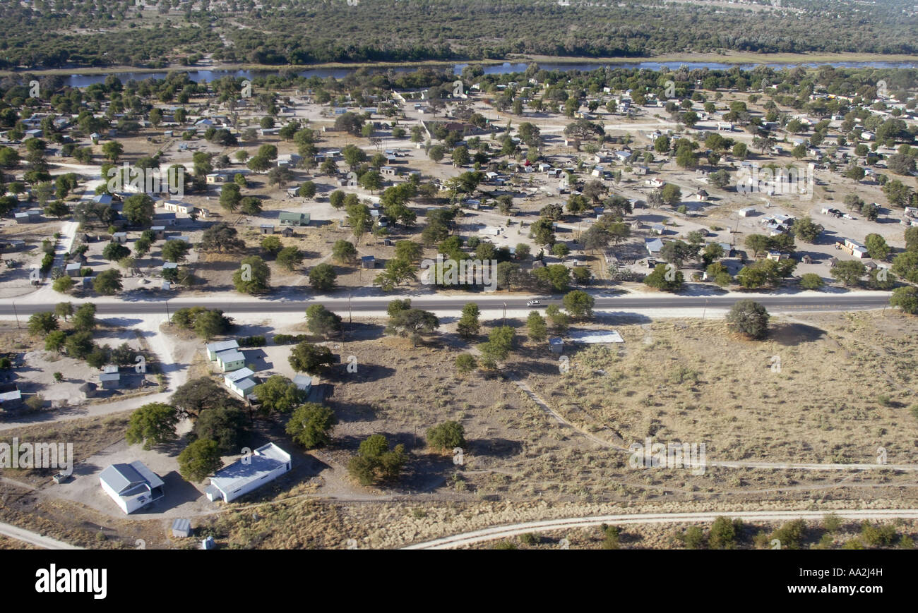 Aerial Maun Botswana Southern Africa Stock Photo - Alamy