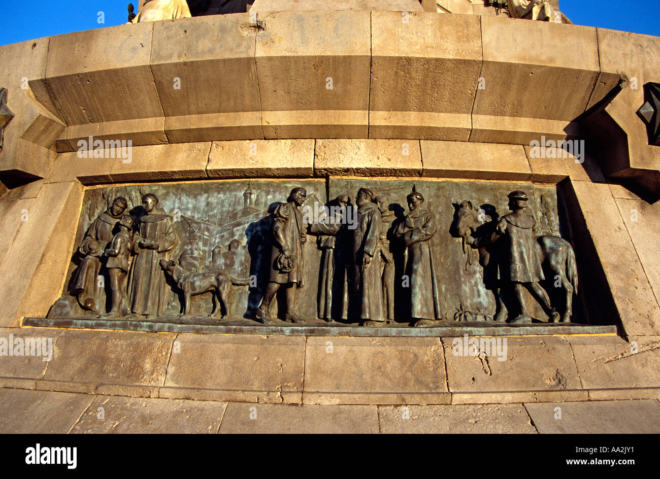 Monument a Colom, Christopher Columbus Monument, relief at base of ...