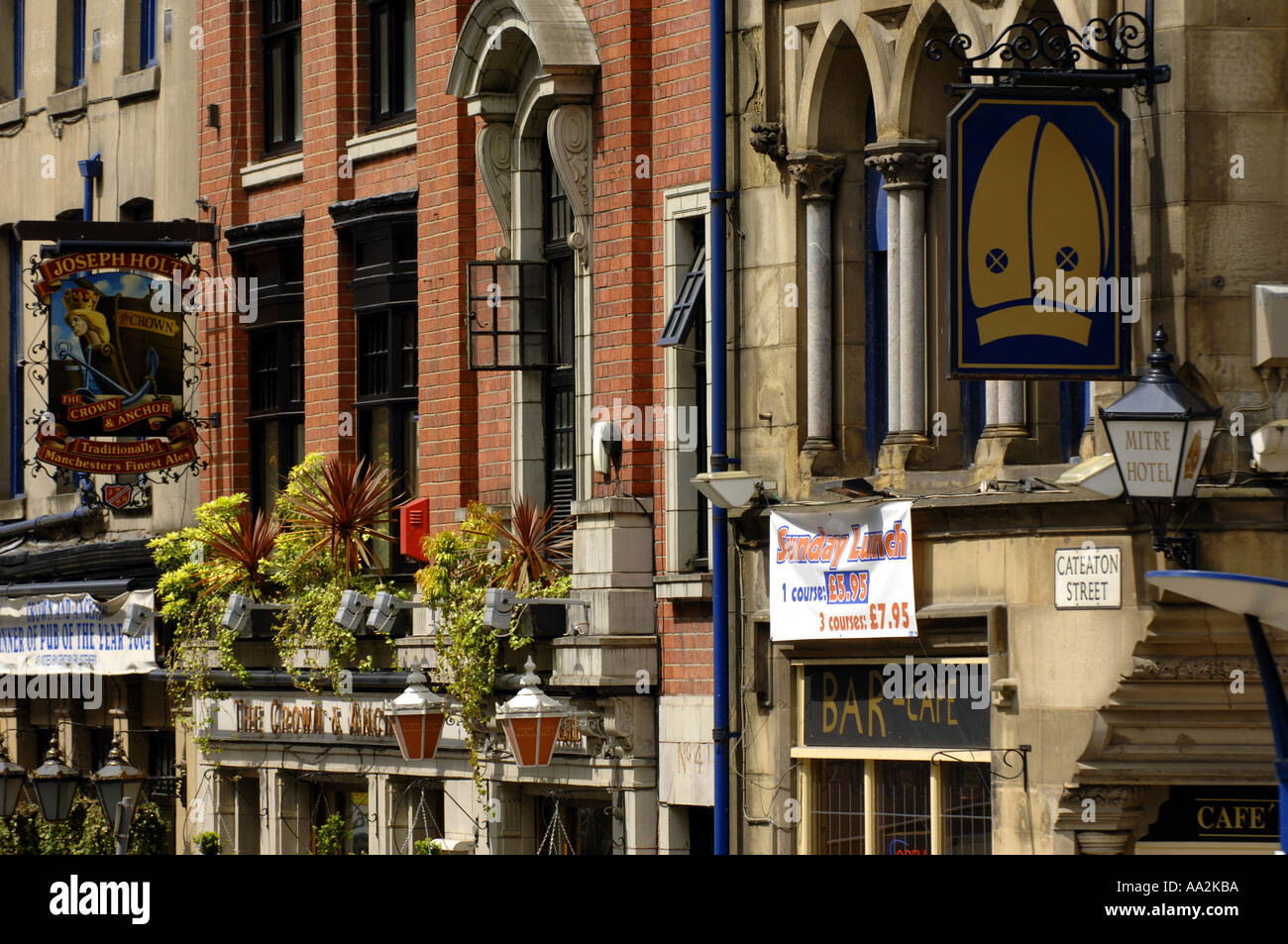 mitre pubs manchester Stock Photo - Alamy