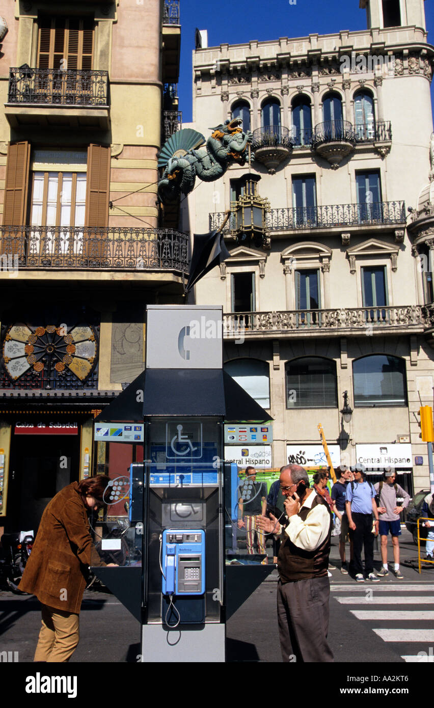 Old telephone box spain hi-res stock photography and images - Alamy