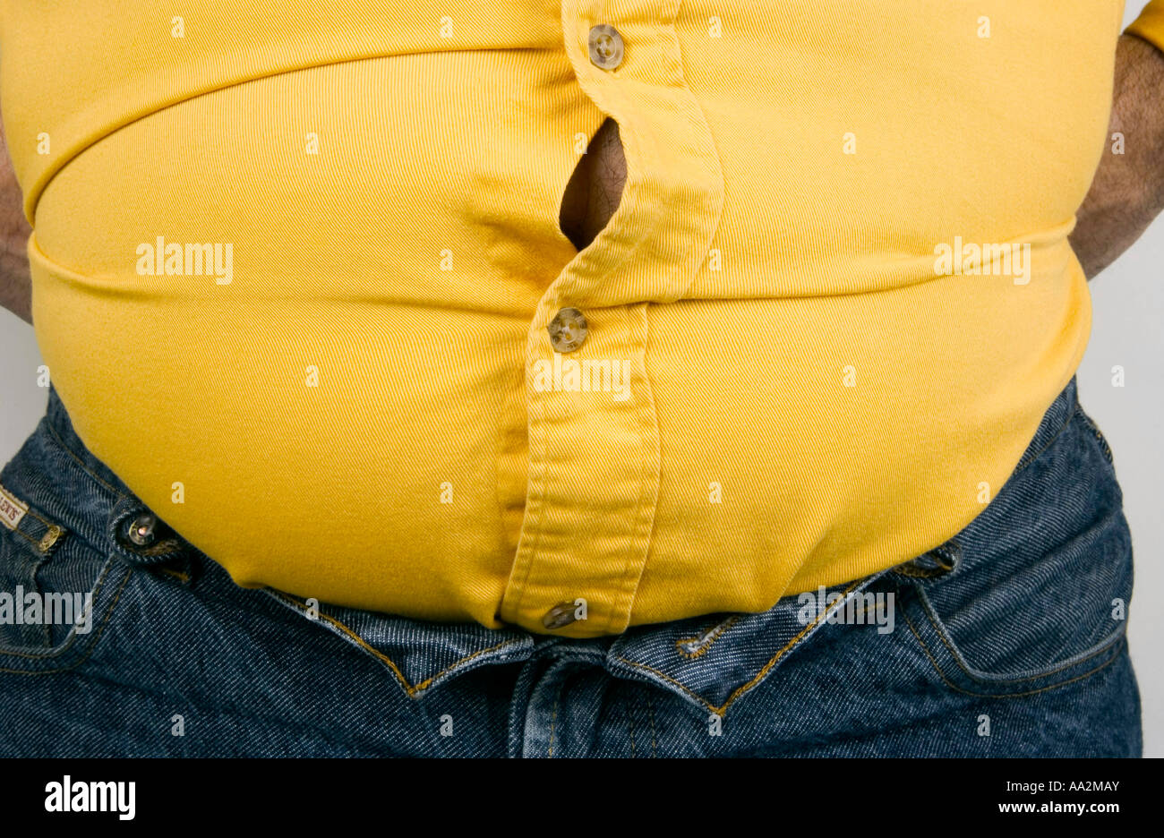 Men belly fat hi-res stock photography and images - Alamy