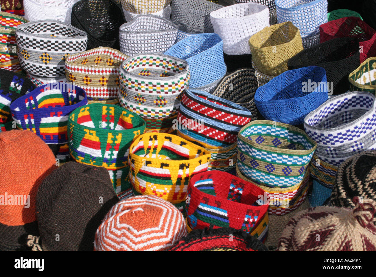 Hats morocco marrakech bazaar hi-res stock photography and images - Alamy