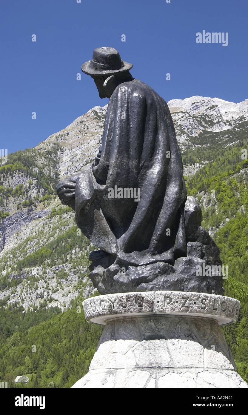 monument Dr. Julius Kugy Stock Photo - Alamy