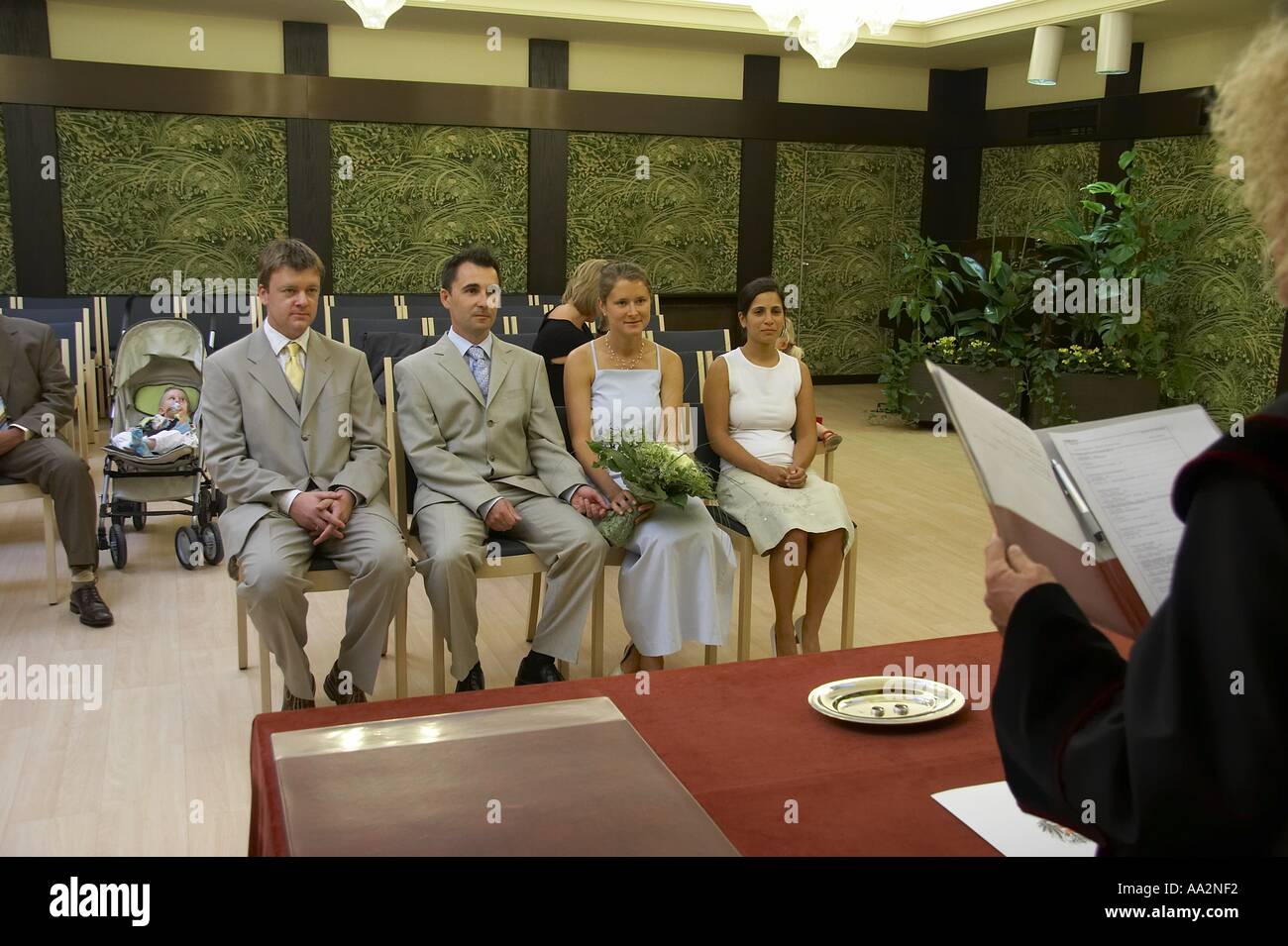 marriage in civil registry office Stock Photo - Alamy
